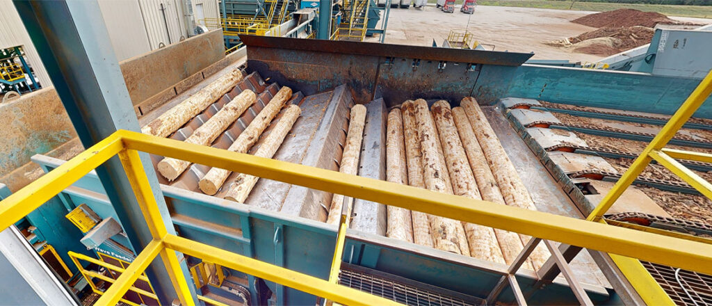 Log Pusher : Rotary Log feeder | Comact